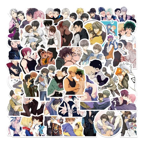 50pcs Yaoi Anime Stickers Vinyl Waterproof Skateboard Cars | eBay Australia