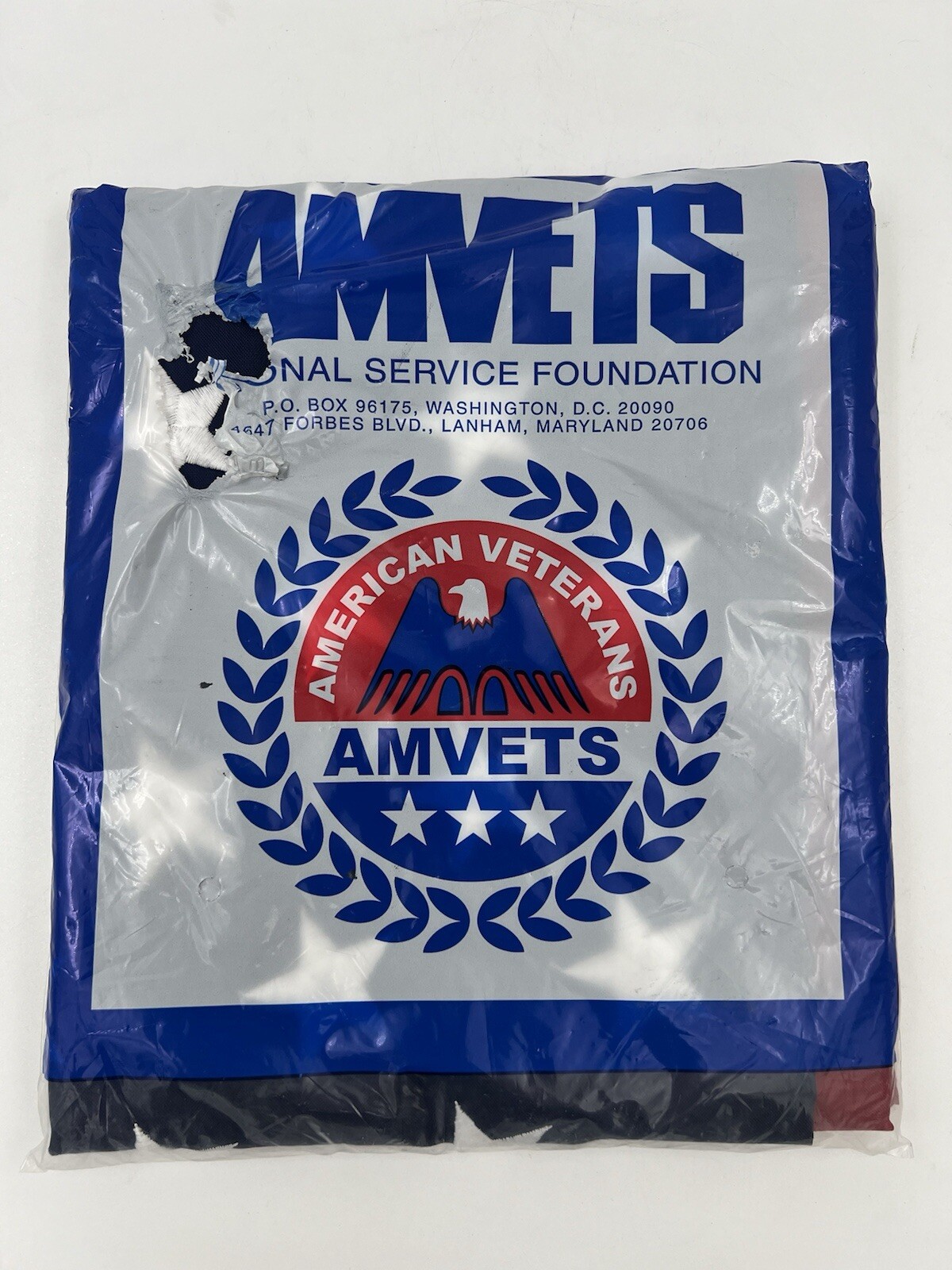 Amvets Nylon 3’ X 5’ American Flag By Valley Forge - New | eBay