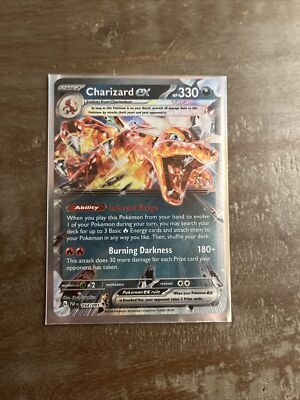 Pokémon TCG Charizard ex 54/91 Paldean Fates Double Rare NM+ Condition ...