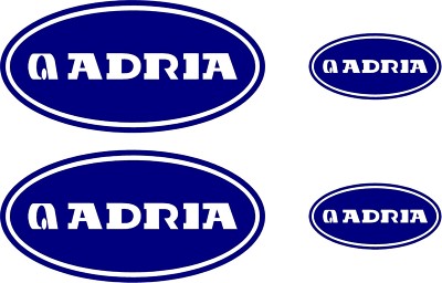ADRIA CARAVAN 4 PIECE LARGE KIT DECALS GRAPHICS STICKERS CHOICE OF ...
