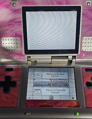 Nintendo DS Titanium - NTR-001 - Tested, Works, Stylus - Broken Hinge ...