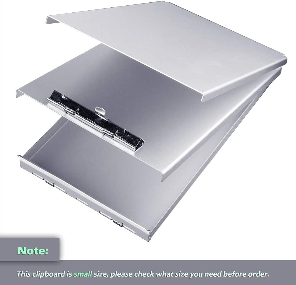Sunnyclip Aluminum Clipboard with Storage(Memo Size) Recycled Metal ...