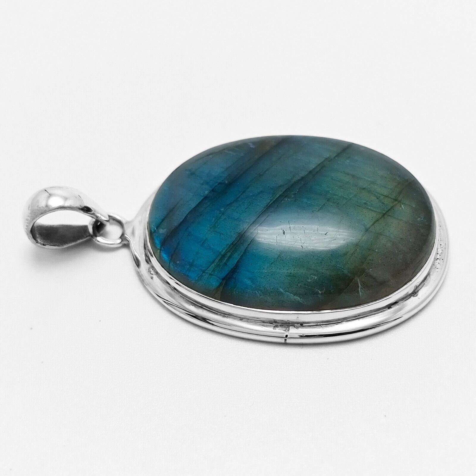 925 Sterling Silver Labradorite Gemstone Pendant Birthday Gift Jewelry ...