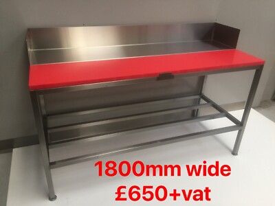 CHICKEN POULTRY MEAT BONING CUTTING BUTCHERS BLOCK TABLE ONLY £650+VAT ...