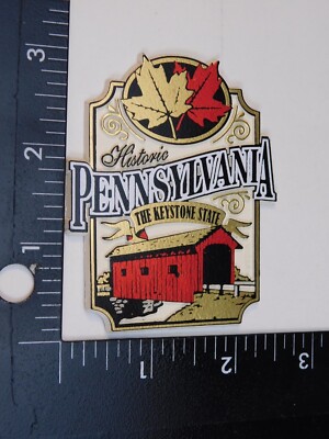 HISTORIC PENNSYLVANIA THE KEYSTONE STATE FRIDGE MAGNET | eBay
