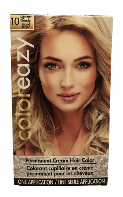COLOREAZY Permanent Cream Hair Color Dye 10 Lightest Blonde for sale ...