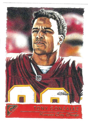 2001 Topps Gallery Tony Gonzalez #91 HOF Kansas City Chiefs | eBay