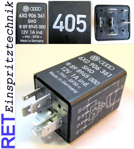 Relais Arbeitsrelais NR 405 / 6X0906361 VW Polo Lupo Original | eBay