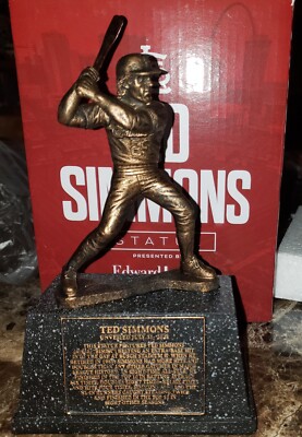 ST. LOUIS CARDINALS TED SIMMONS REPLICA STATUE 5-29-2022 SGA NEW IN BOX ...