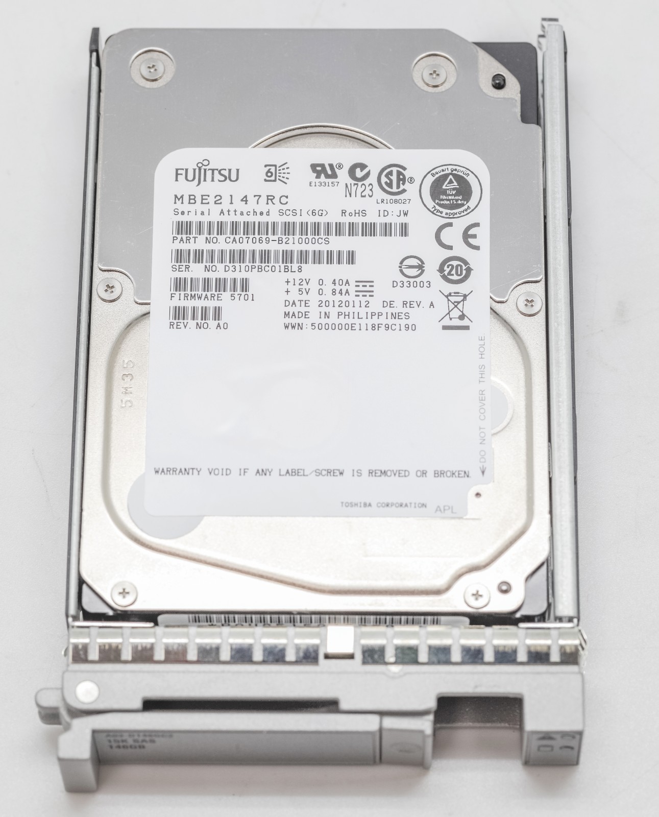 10 pack of 146 GB Serial Attached SCSI HDDs Fujitsu / Toshiba | eBay