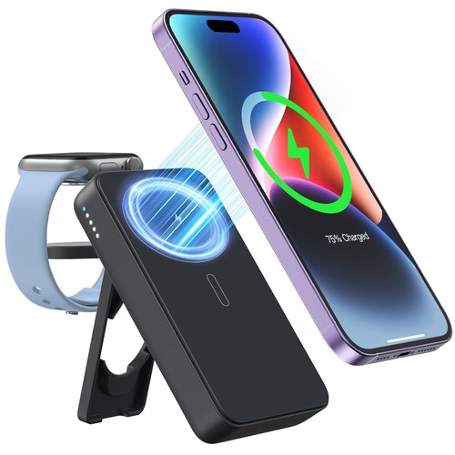 NEWQ Magnetic Wireless Power Bank 10000 mAh Portable Charger with ...