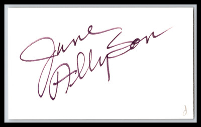 June Allyson - Actress - 3x5 Card - Signed / Autograph (d) | eBay