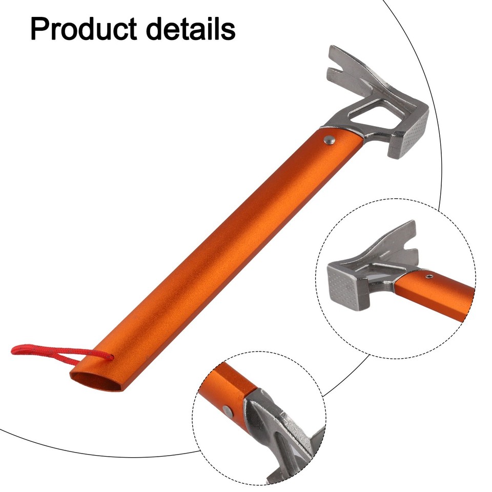 Portable Aluminum Alloy Handle Camping Tent Hammer for Easy Stake ...