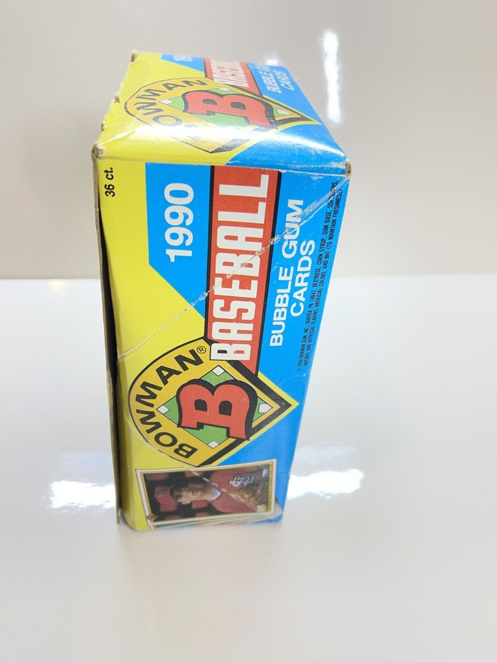 1990 Bowman Baseball Trading Cards Wax Pack Box (36 Wax Packs) | eBay