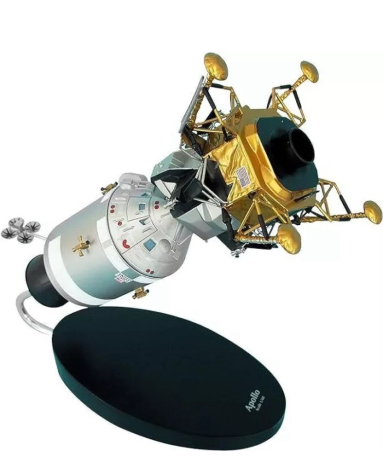 NASA Apollo Command Service LEM Lunar Module Desk Display Space 1/48 SC ...