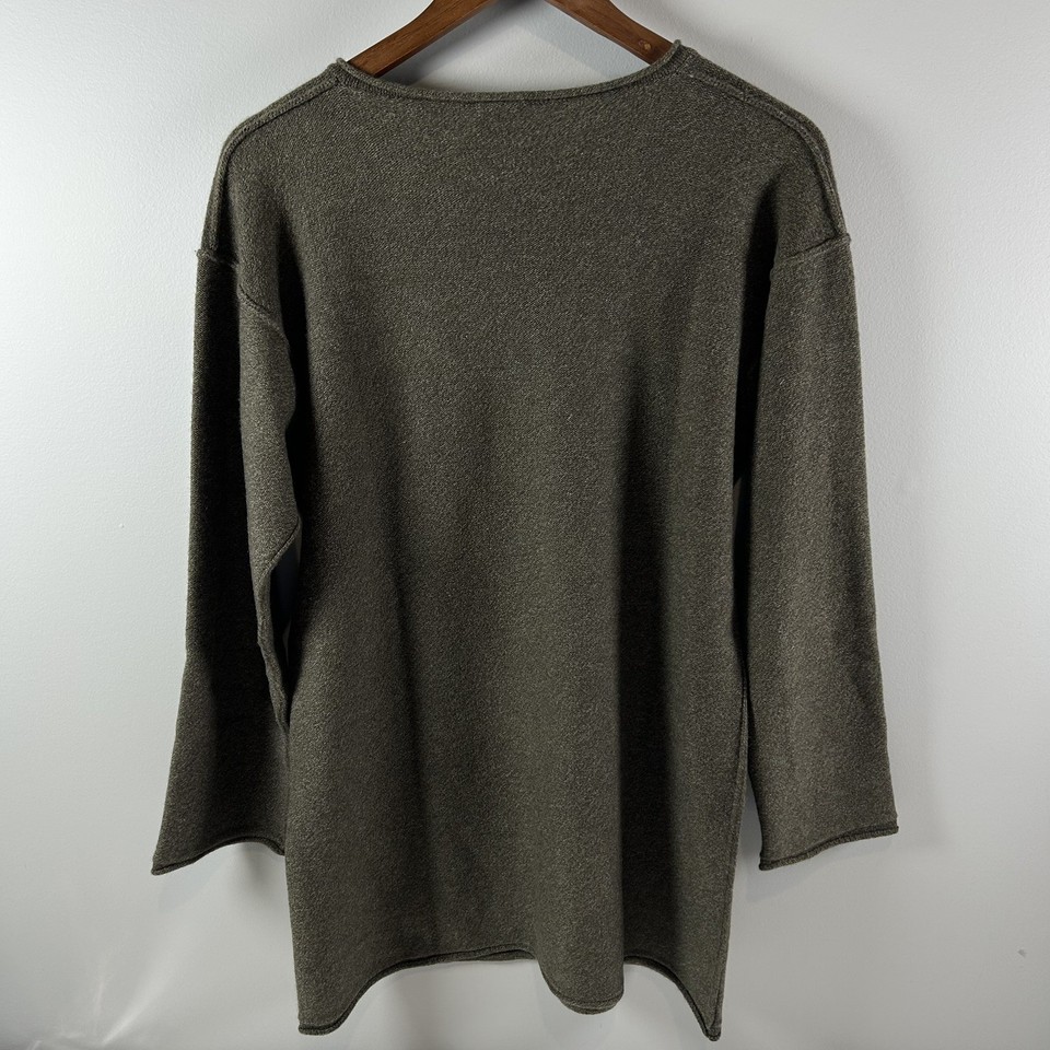 TSE Cashmere 100% Pure Cashmere Brown Knit Tunic Sweater Women's Size ...
