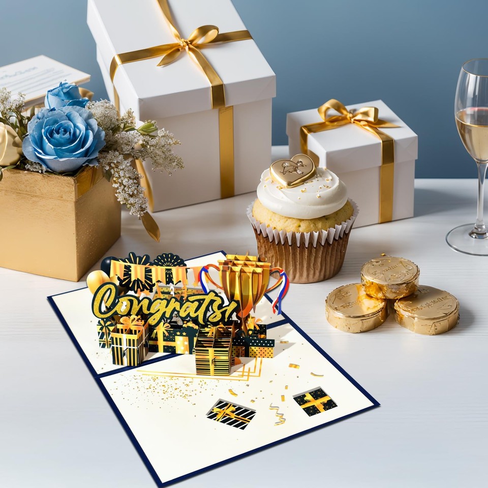 Magic Ants Pop-Up Congratulations Card, 3D Congratulations Greeting ...