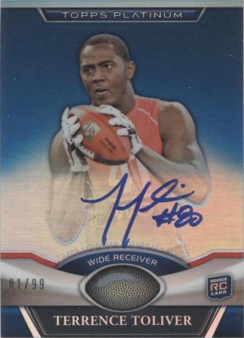 2011 Topps Platinum - Terrence Toliver #141 Blue Refractor Rookie ...