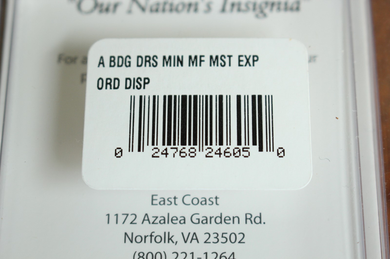 US ARMY GI MESS DRESS MINI MASTER EXP ORD DISP BRIGHT SILVER ...