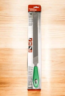 Bastard File 10 in, Nicholson 21701NN Green Plastic Handle | eBay