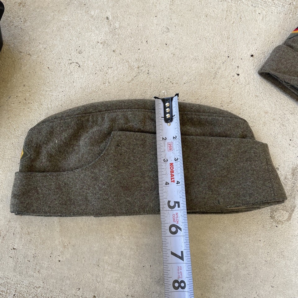 West GERMAN HEER ARMY M34 1960’s WOOL OVERSEAS FIELD CAP HAT Cutter ...