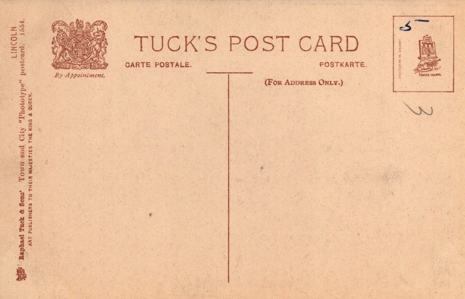 Vintage Tucks Postcard "Lincoln Pottergate never sent" | eBay