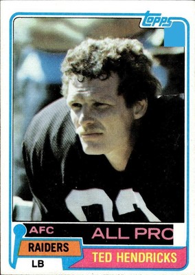 TED HENDRICKS Football CARD #200 BUY ANY 2 ITEMS FOR 50% OFF ...