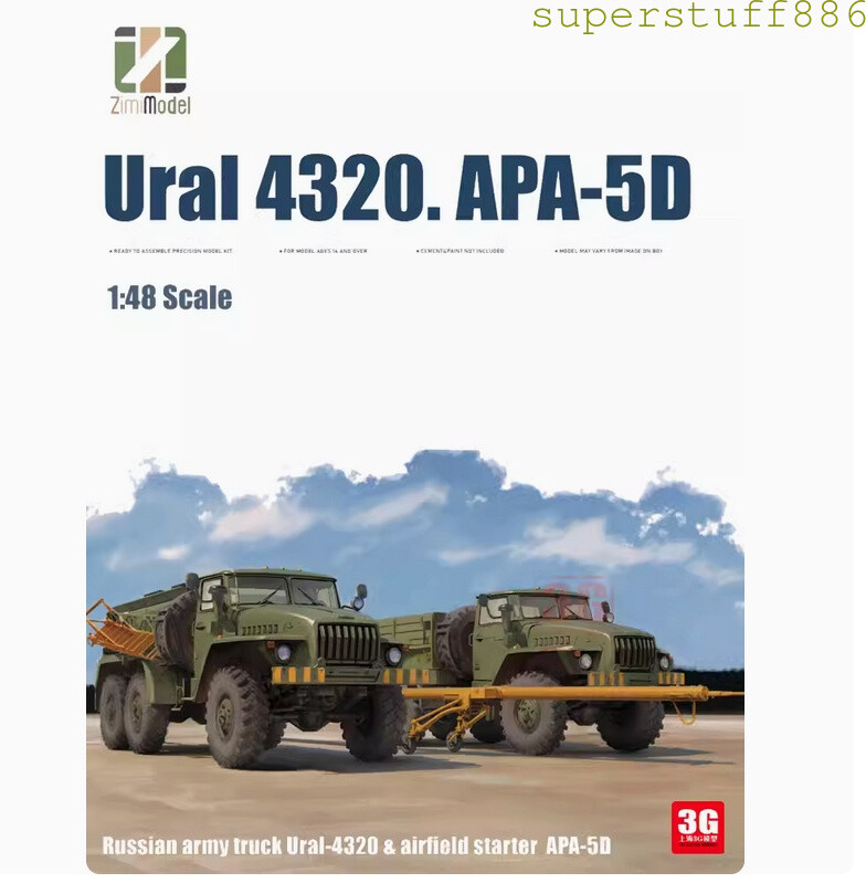 Zimi Model ZM80159 Russian Army Truck Ural-4320-Airfield Starter APA-5D ...