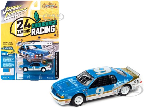 1986 FORD THUNDERBIRD #9 24H OF LEMONS 1/64 JOHNNY LIGHTNING JLSF024 ...