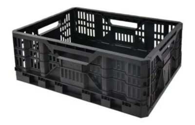 Tactix Collapsible Crate Storage Box Organiser Home Garage Car Quick ...