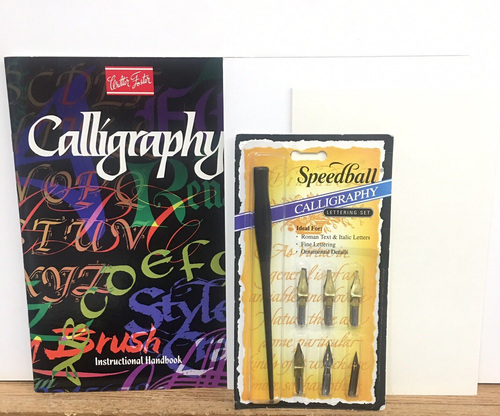 Speedball Calligraphy Lettering Set Walter Foster Instruction Handbook ...