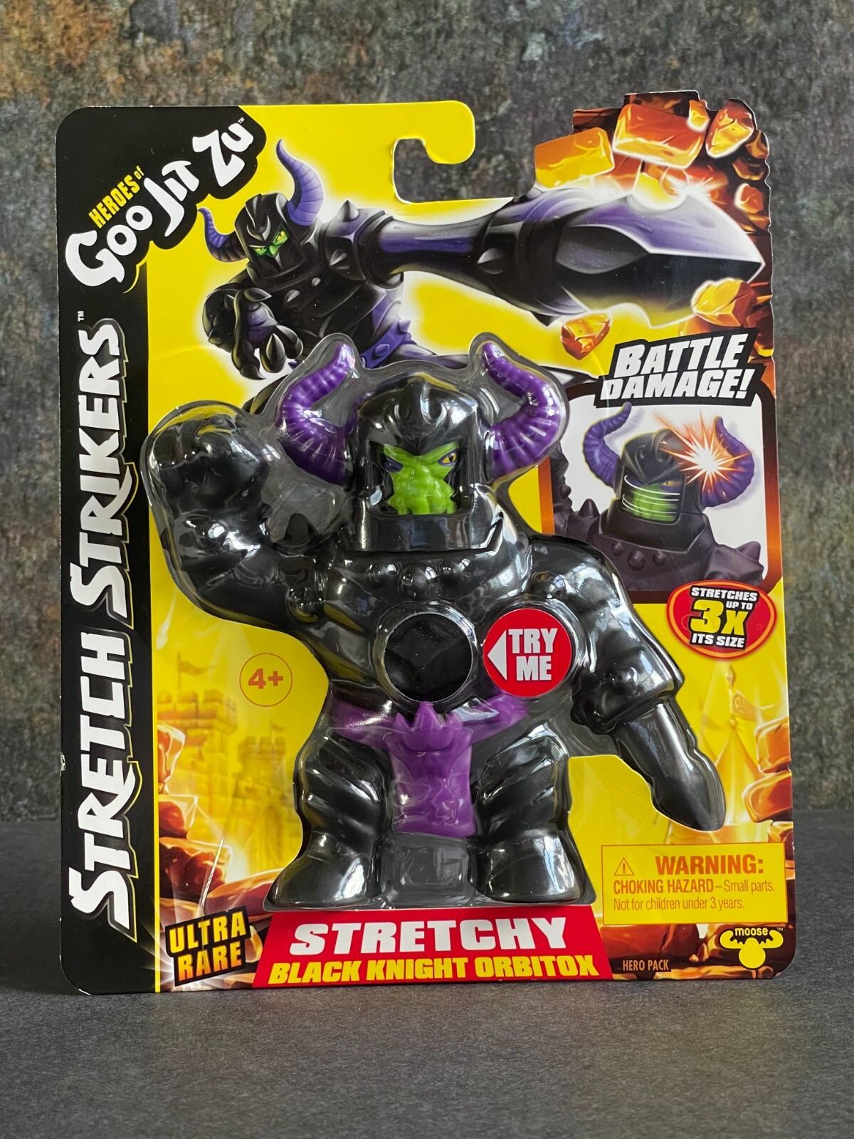 Heroes Of Goo Jit Zu Stretch Strikers Black Knight Orbitox Sealed Ultra ...