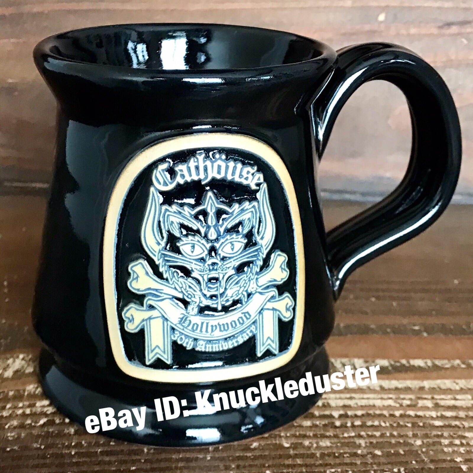 Cathouse Hollywood 2016 Coffee Mug Deneen Riki Rachtman Motorhead Cat ...