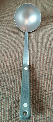 Vtg Flint Stainless Steel Ladle w/ Wood Handle | eBay