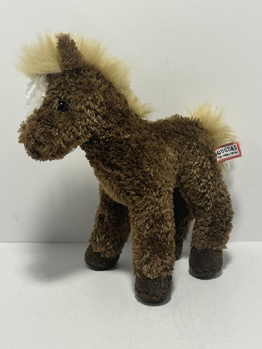 Douglas Cuddle Toy Pony 8" Plush Brown Horse/Pony Tan Mane Farm Soft ...