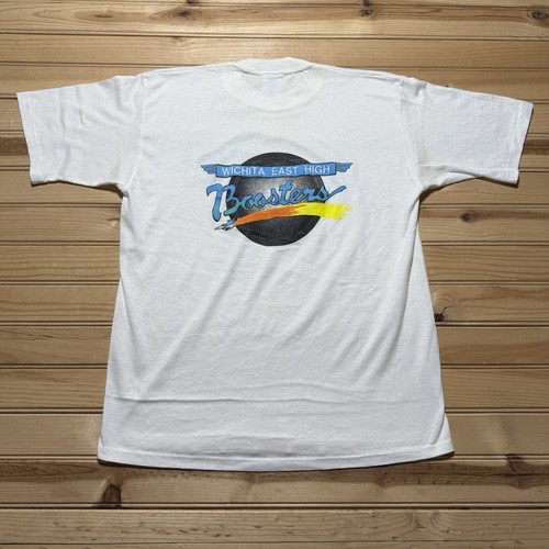 Vintage 80s Wichita East High School Boosters Club Rocket Outer Space ...
