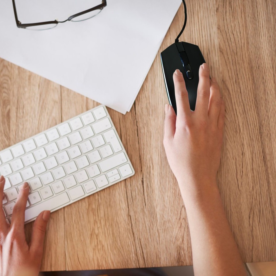 Desktop Notebook Gaming Mouse Luminous Mouse USB Plug Computer Mouse ...