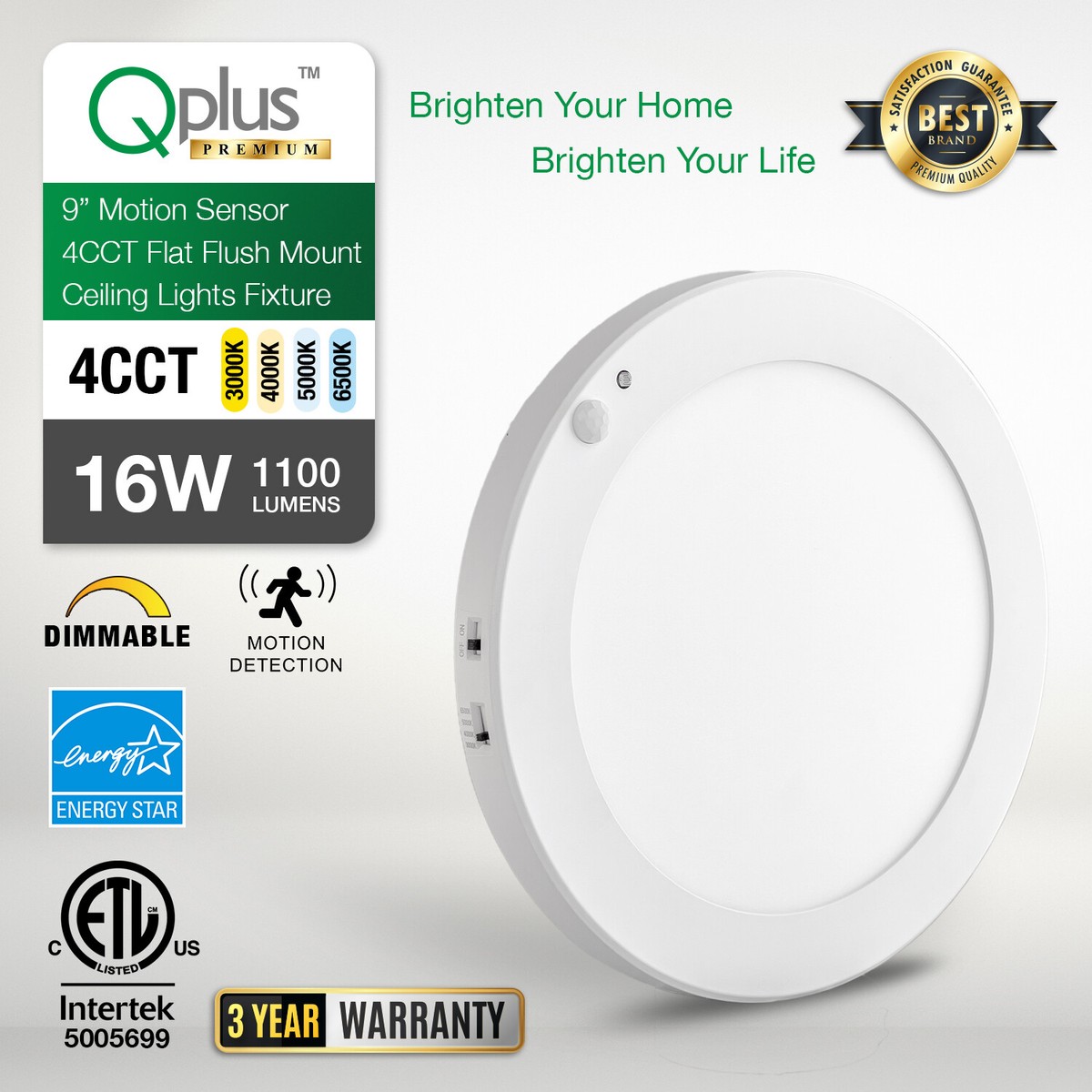 Flush Mount Ceiling Light Motion Sensor | Shelly Lighting
