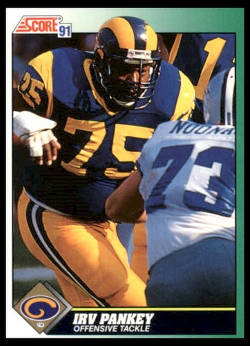 1991 Score #294 Irv Pankey Los Angeles Rams Football Card | eBay