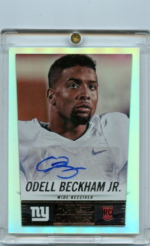 2014 Score #411 Hot Rookies ODELL BECKHAM JR Autographed "rookie" card ...