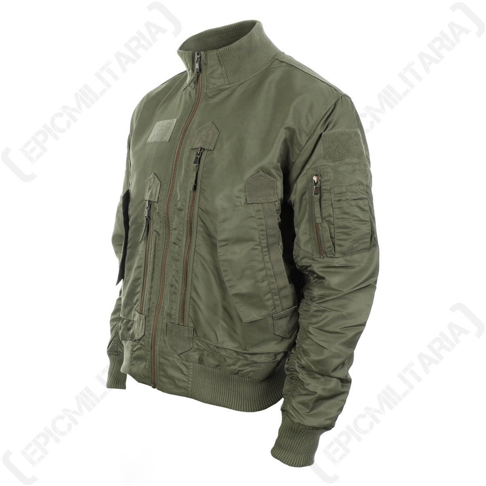 US Tactical Flight Jacket - Olive Drab - Men's Coat American Military ...