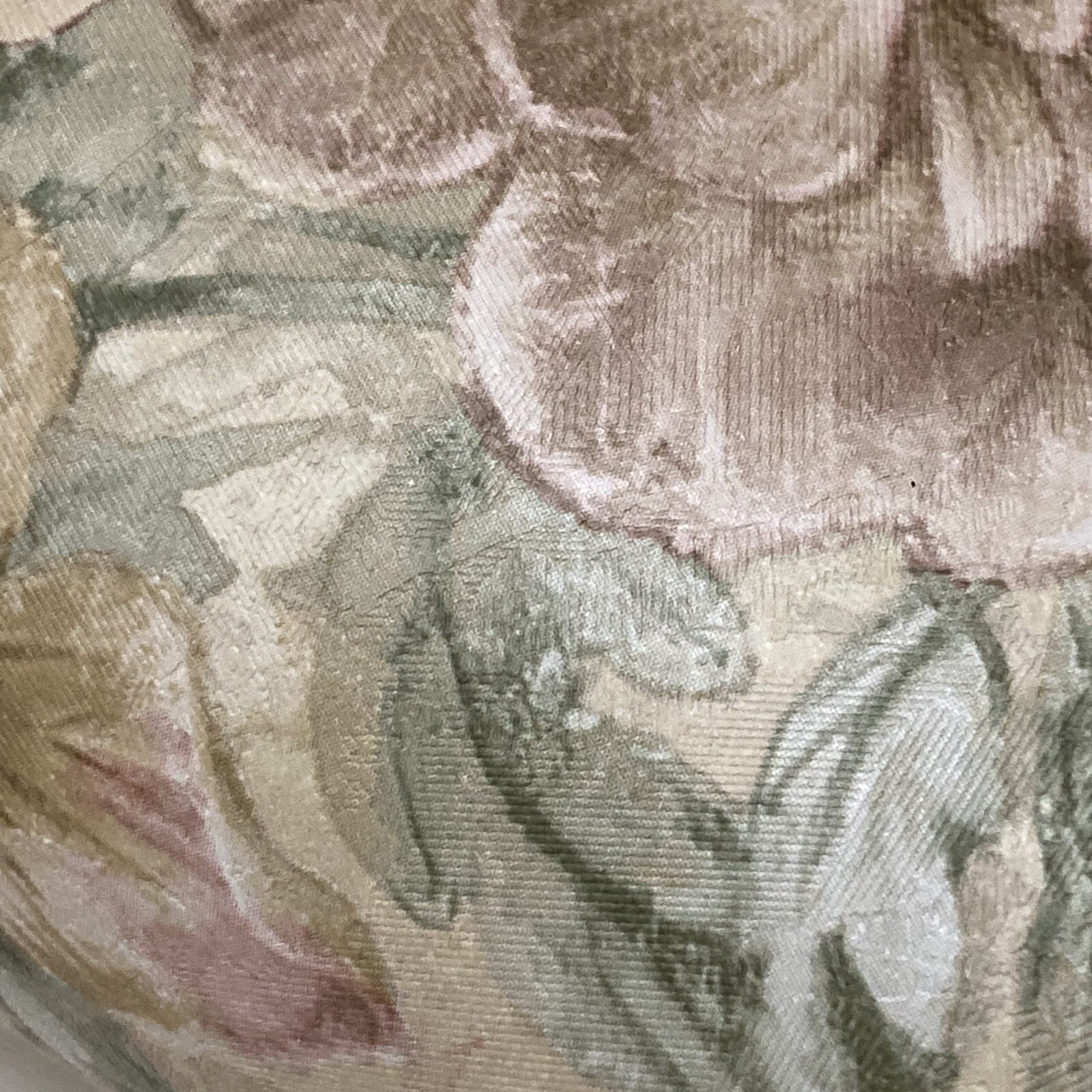 Green Beige Rose Magnolia Flower Floral Frame Scroll Texture Wallpaper ...