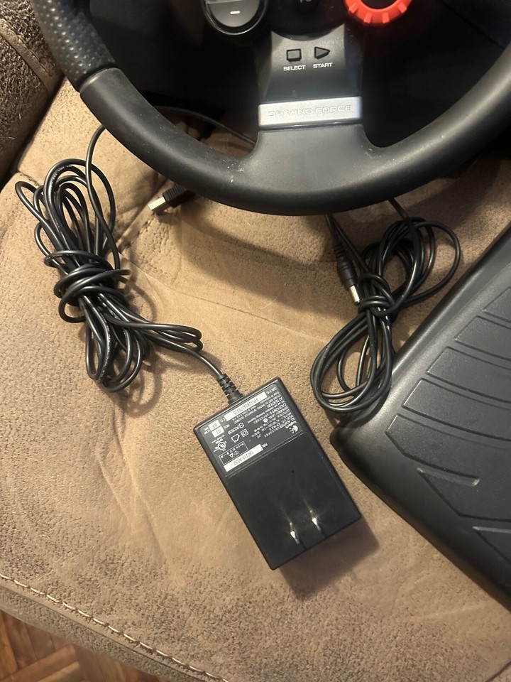 Logitech Driving Force GT Racing Wheel W Foot Pedals PC PS2 PS3 E-X5C19 ...