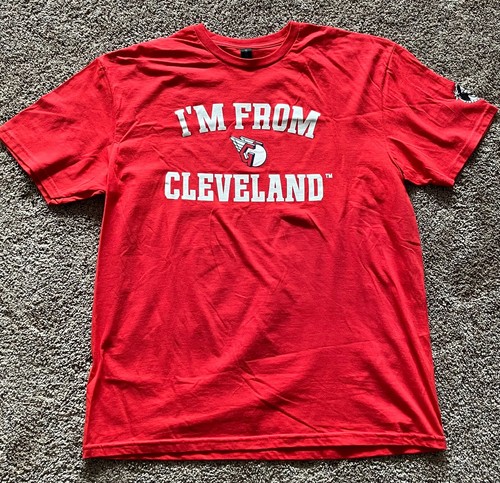Cleveland Guardians I'M FROM CLEVELAND Red T-Shirt XL SGA from 08/30/24 ...