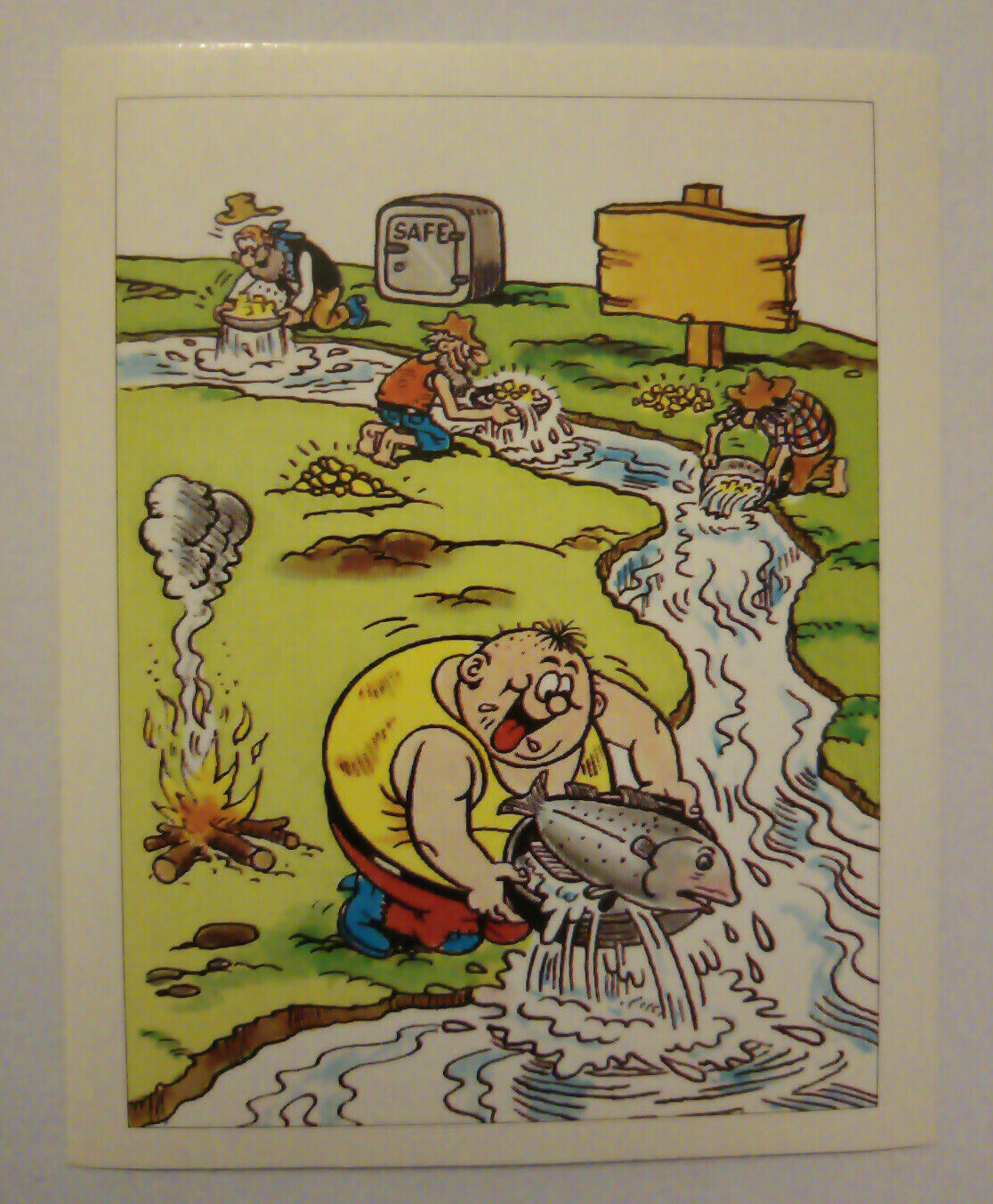 Merlin Beano / Dandy All Time Greats unused sticker #201 Fatty Bash St ...