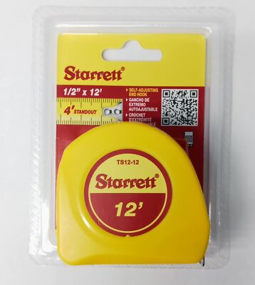 Starrett 12" Tape Measure KTS12-12-N | eBay