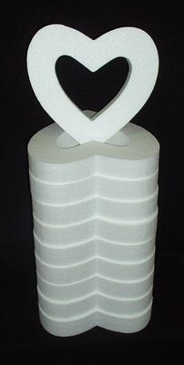 10pc EPS styro-foam Open HEART 12"X2" White Craft Floral Wedding Party ...