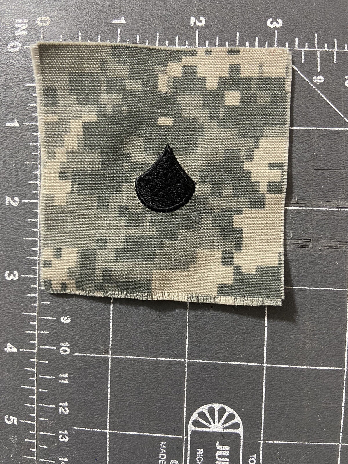 United States Army Private 1st Class E-3 Rank Patch Badge Tab Insignia ...
