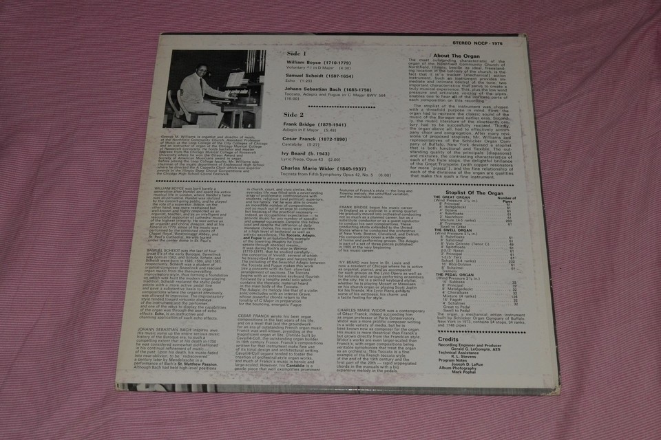 George M. Williams plays Organ Masterworks - Boyce, Scheidt, Bach ...