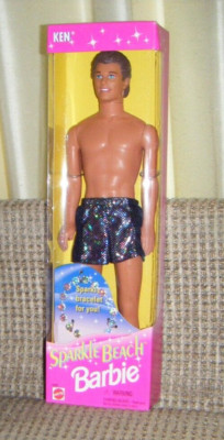 1995 SPARKLE BEACH KEN DOLL Barbie Friend MIB Mattel #14359 | eBay